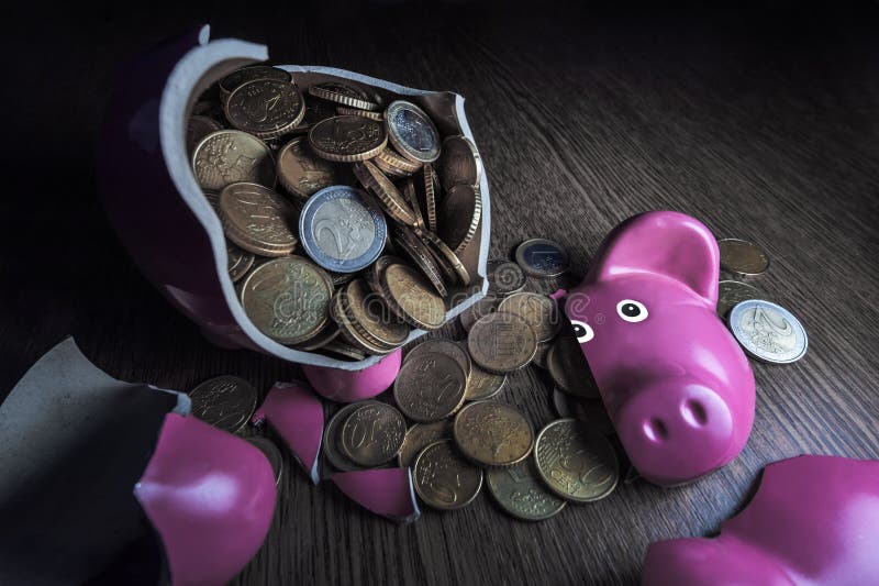 Pig stock image. Image of crash, heap, debt, broken, piggy - 32425053