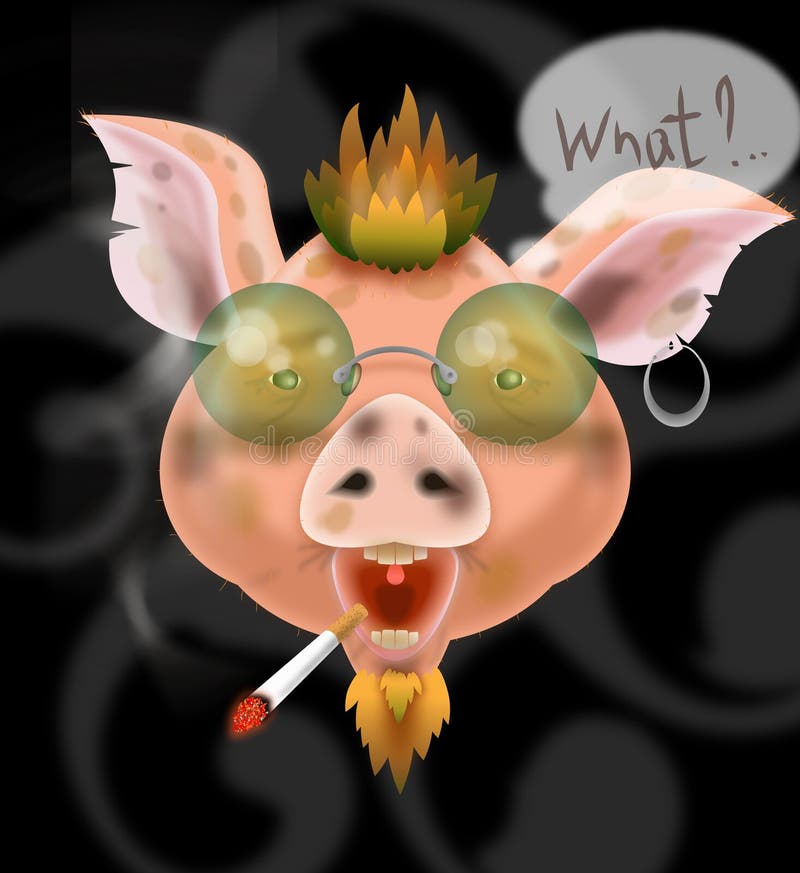Smoking Pig Stock Illustrations – 79 Smoking Pig Stock Illustrations ...