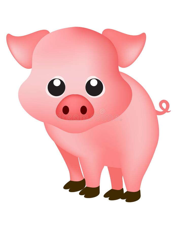 Peter the pig stock vector. Illustration of tonge, smile - 16271237