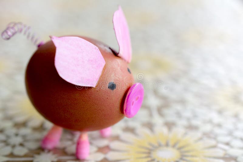 Pig egg stock image. Image of pink, unique, easter, gift - 70969281