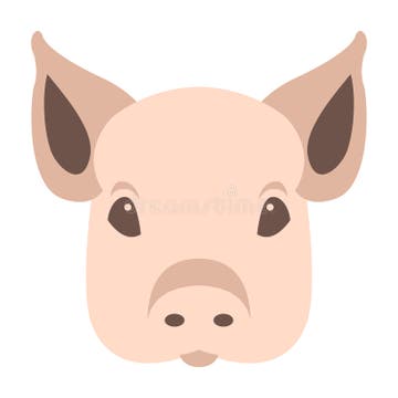 Pig Face Side Stock Illustrations – 228 Pig Face Side Stock ...