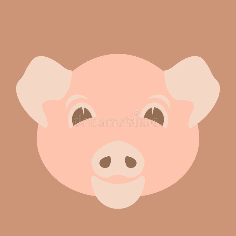 Pig Face Side Stock Illustrations – 168 Pig Face Side Stock ...