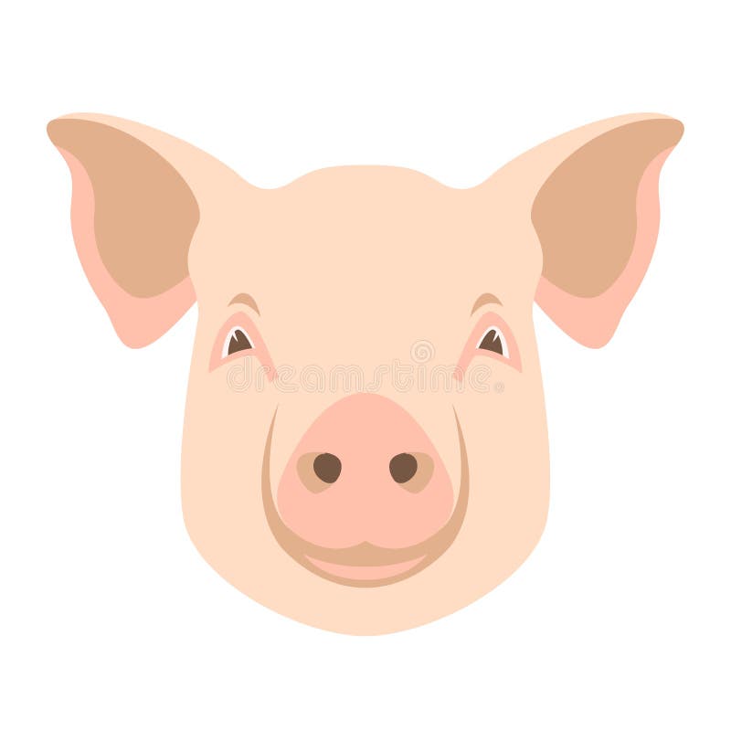 Pig Face Side Stock Illustrations – 228 Pig Face Side Stock ...