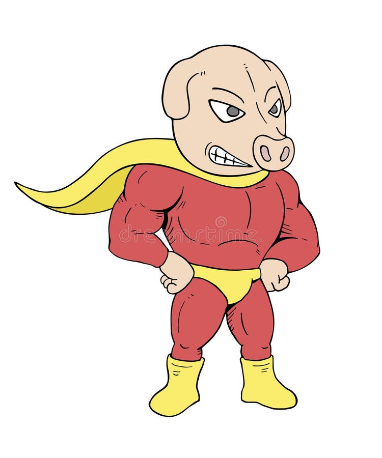 Super Hero Pig Stock Illustrations – 260 Super Hero Pig Stock ...
