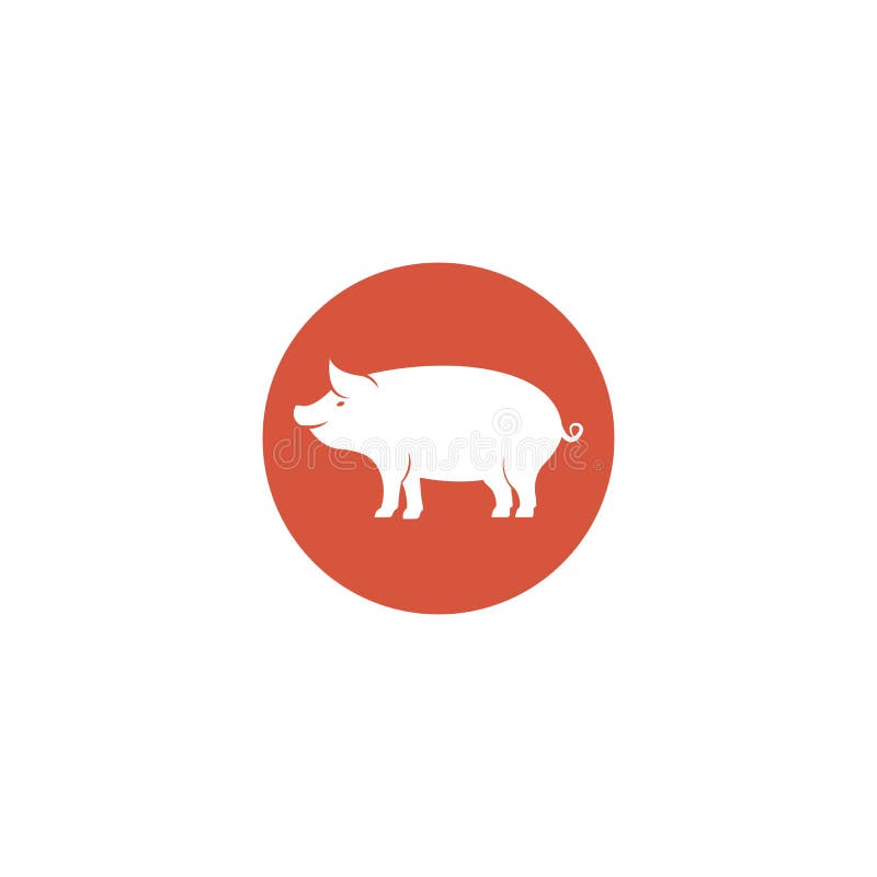 Pig icon stock vector. Illustration of domestic, outline - 215004782