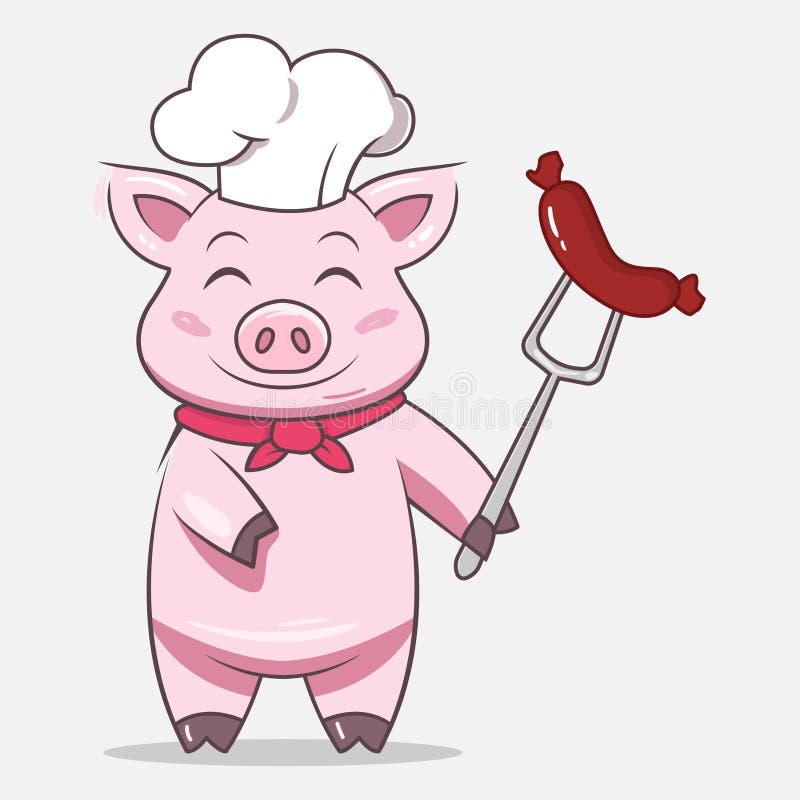 Cute Pig Oink Design Illustration Stock Vector - Illustration of ...