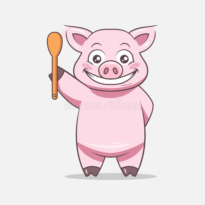 Cute Pig Oink Design Illustration Stock Vector - Illustration of animal ...