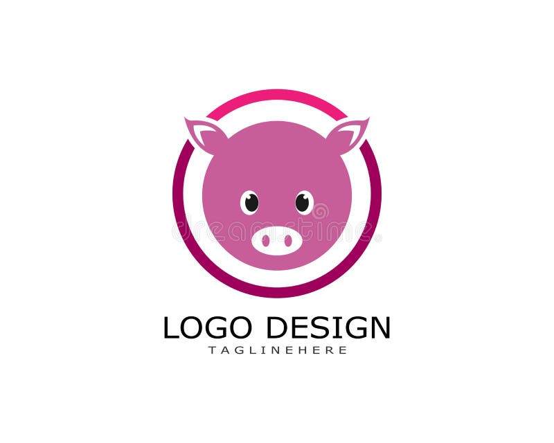 Pig logo vector stock illustration. Illustration of vector - 174806180