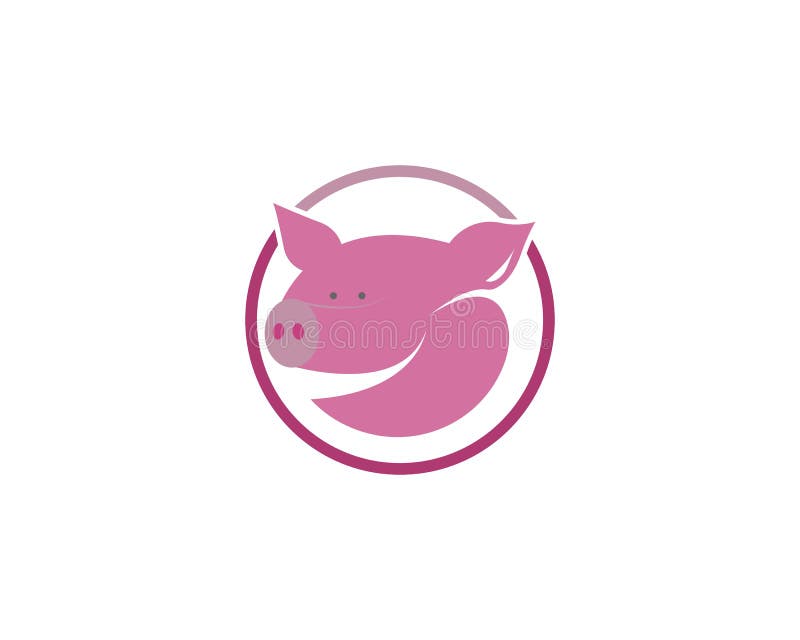 Pig logo vector stock illustration. Illustration of piglet - 174806212