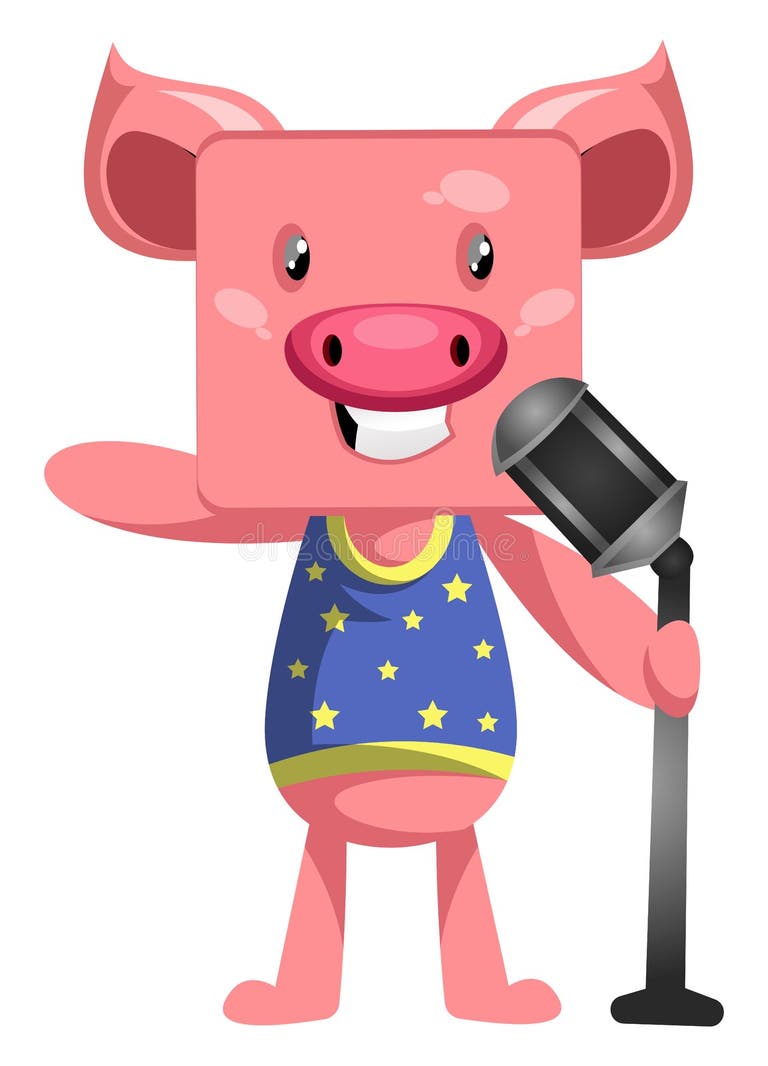 Pig Microphone Stock Illustrations – 116 Pig Microphone Stock ...