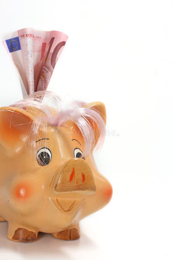 Pink pig of money-box stock photo. Image of humorus, economize - 3155244