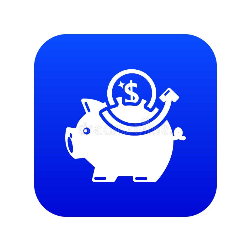 Pig Money Box Icon, Outline Style Stock Vector - Illustration of cash ...