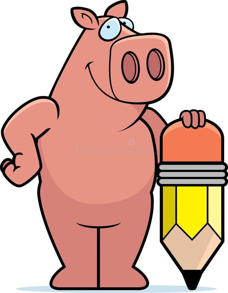 Pig Writing Stock Illustrations – 1,108 Pig Writing Stock Illustrations ...