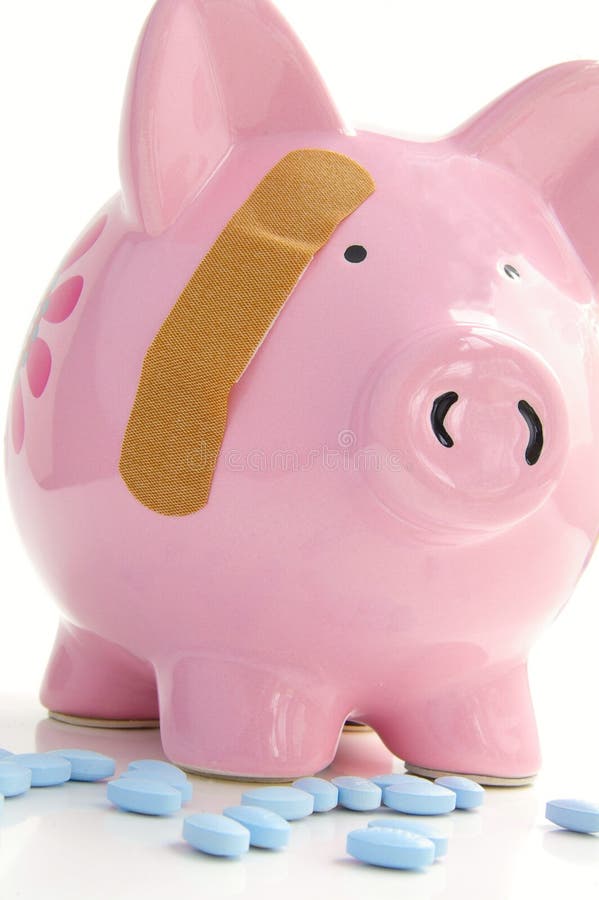 Piggy bandage stock photo. Image of sick, healthcare - 15722936