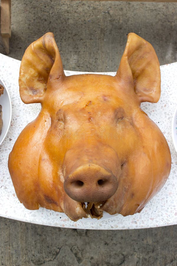 Boiled pigs head stock photo. Image of meal, boiled, cholesterol - 78713544