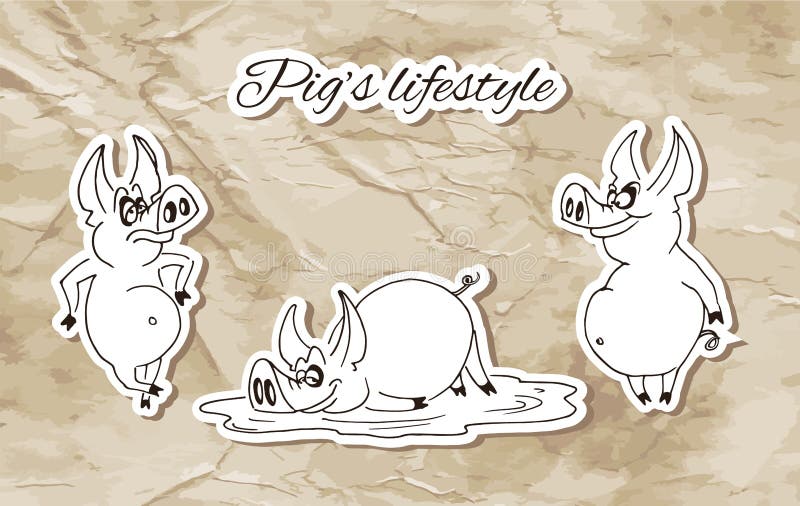 Positive Pigs Stock Illustrations – 130 Positive Pigs Stock ...