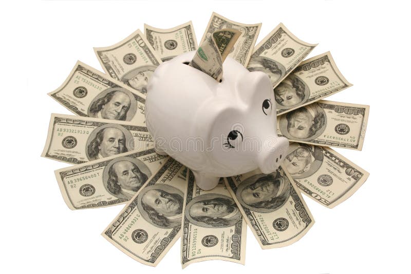 Pig safe box stock image. Image of white, savings, bill - 1954145