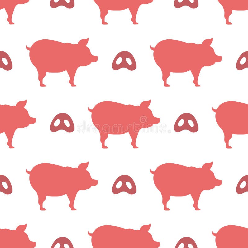 Pig seamless pattern stock vector. Illustration of baby - 130173755