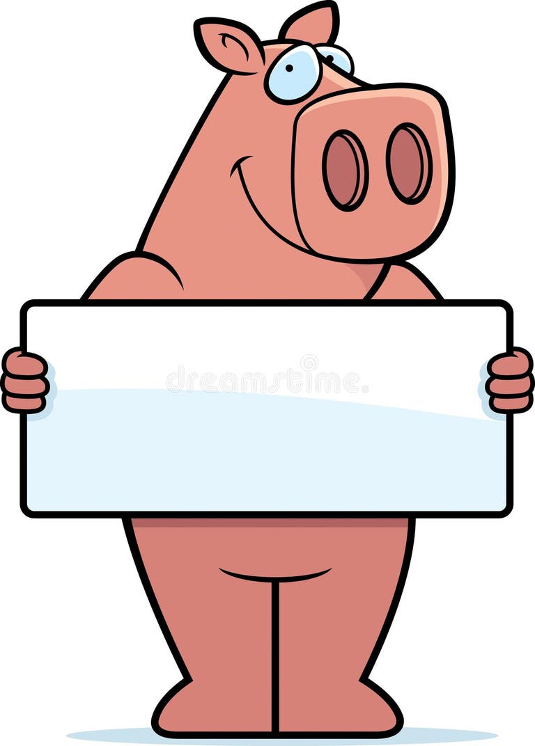 Pig Holding Sign Stock Illustrations – 1,445 Pig Holding Sign Stock ...