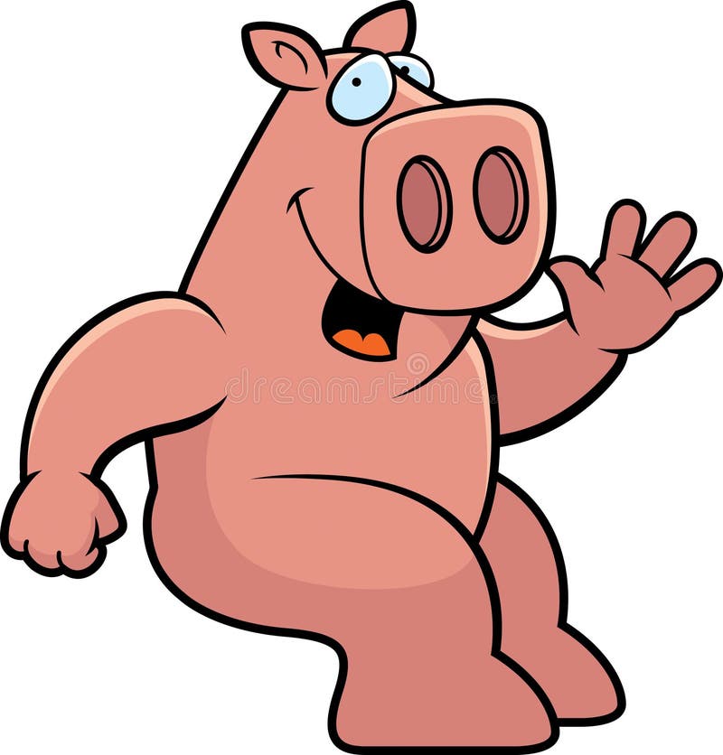 How To Draw A Pig Standing Up On Two Legs