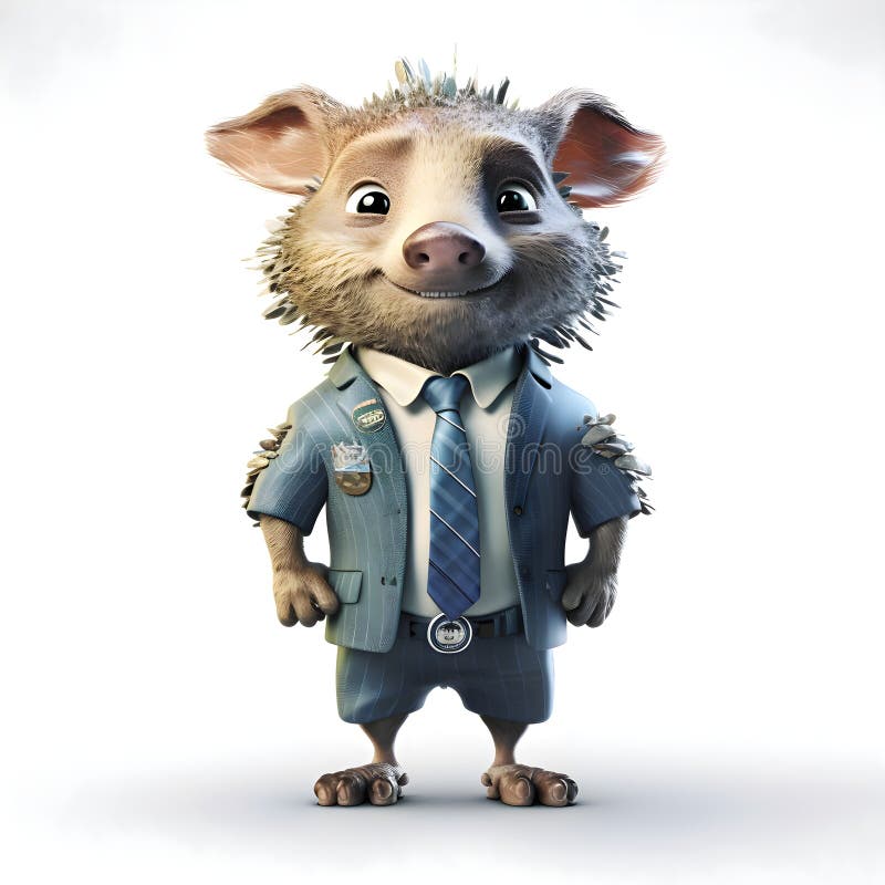 Pig with a Smile 3d Pig with a Smile Stock Illustration - Illustration ...