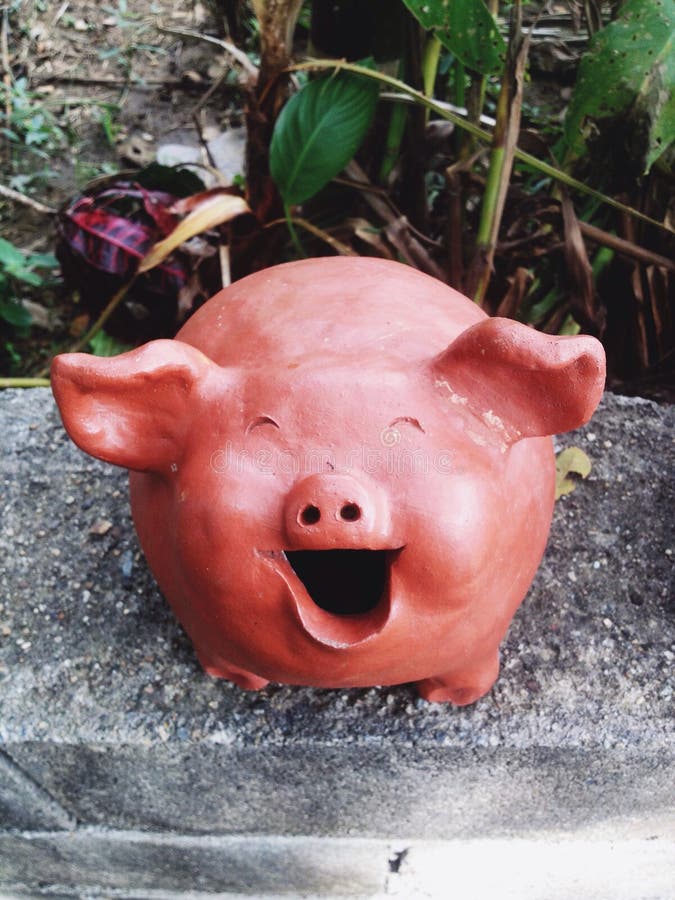 Smile pig stock image. Image of mammal, cartoon, holiday - 58697919