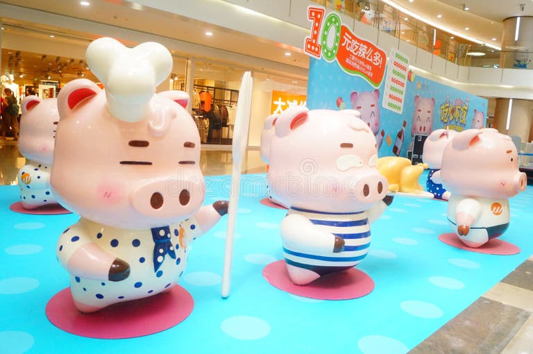 Pig statue editorial stock photo. Image of china, sculpture - 77024698