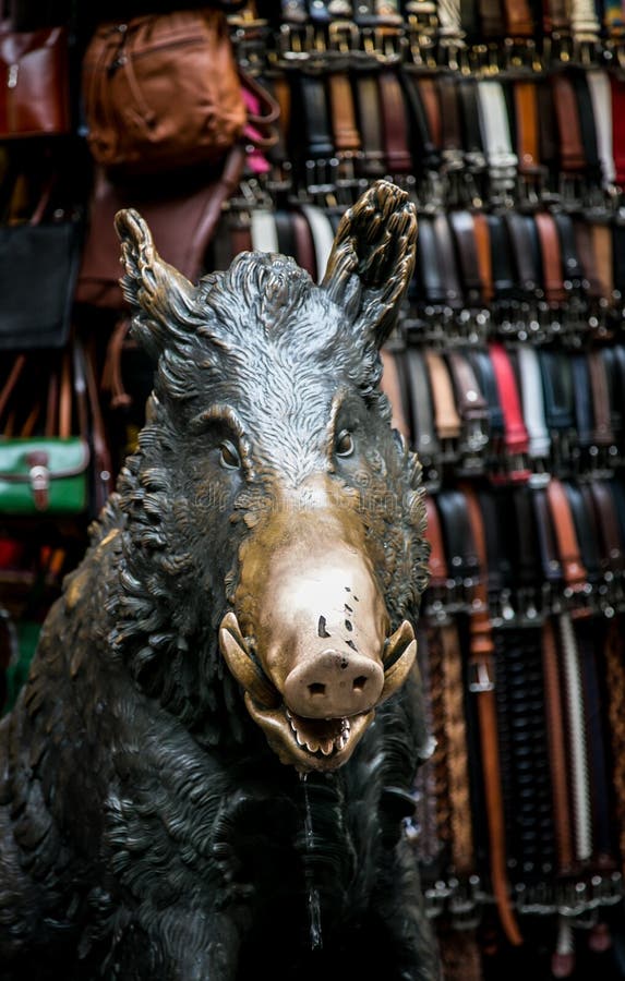 Pig statue florence stock image. Image of bronze, florence - 69152279