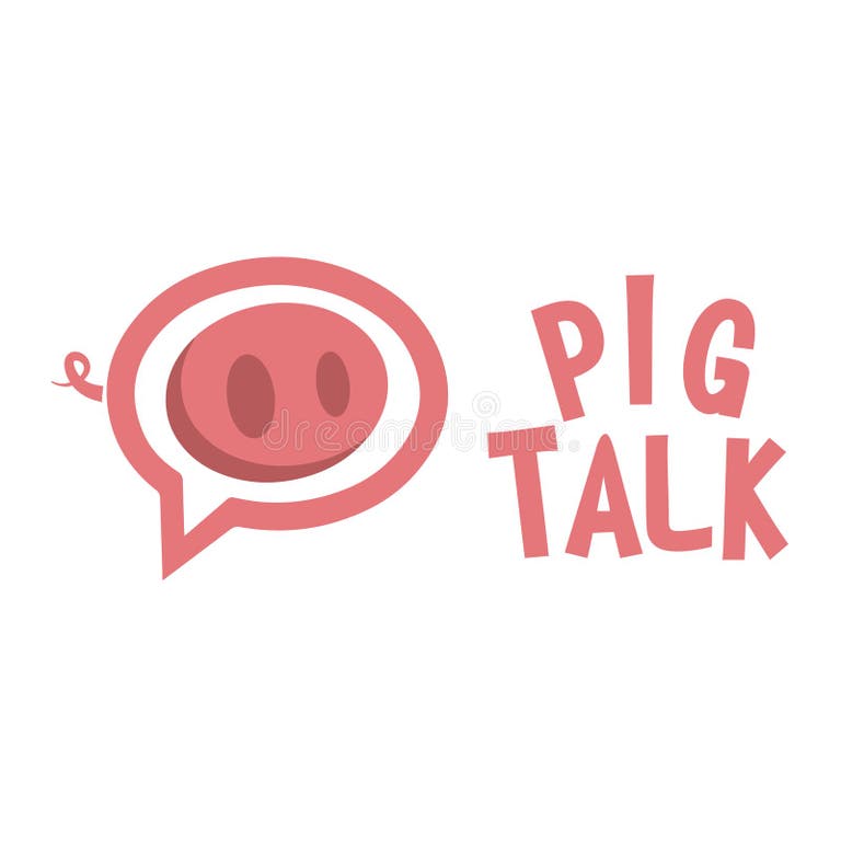 Pig talk messenger stock vector. Illustration of messanger - 247842129