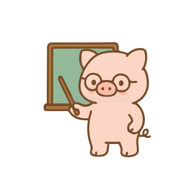 Cartoon Pig Teacher Stock Illustrations – 157 Cartoon Pig Teacher Stock ...
