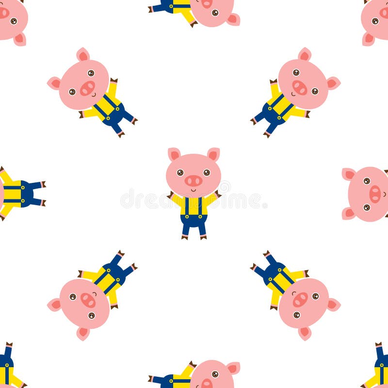 Pig wallpaper pattern stock vector. Illustration of backdrop - 134748094