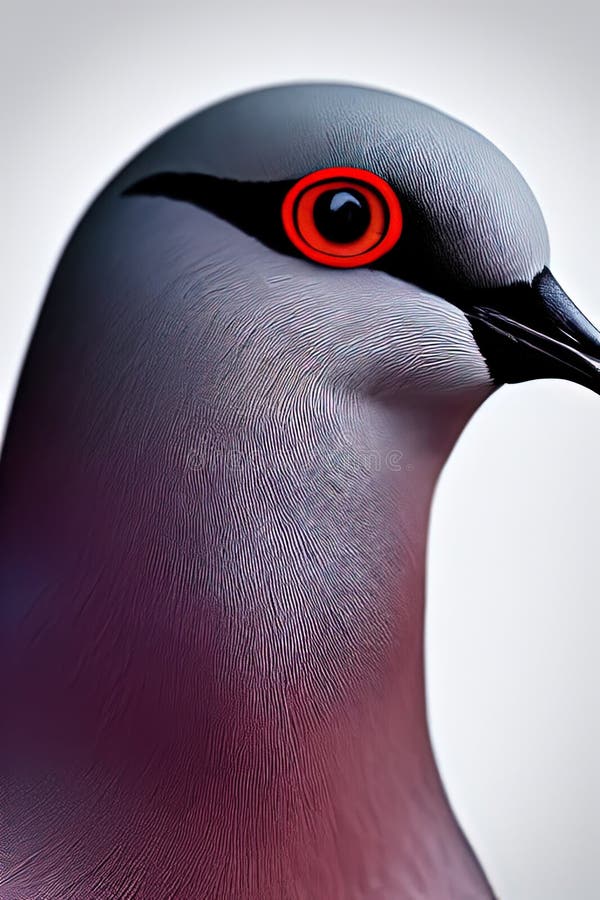 Pigeon Animal. AI Generated. Stock Illustration - Illustration of side ...