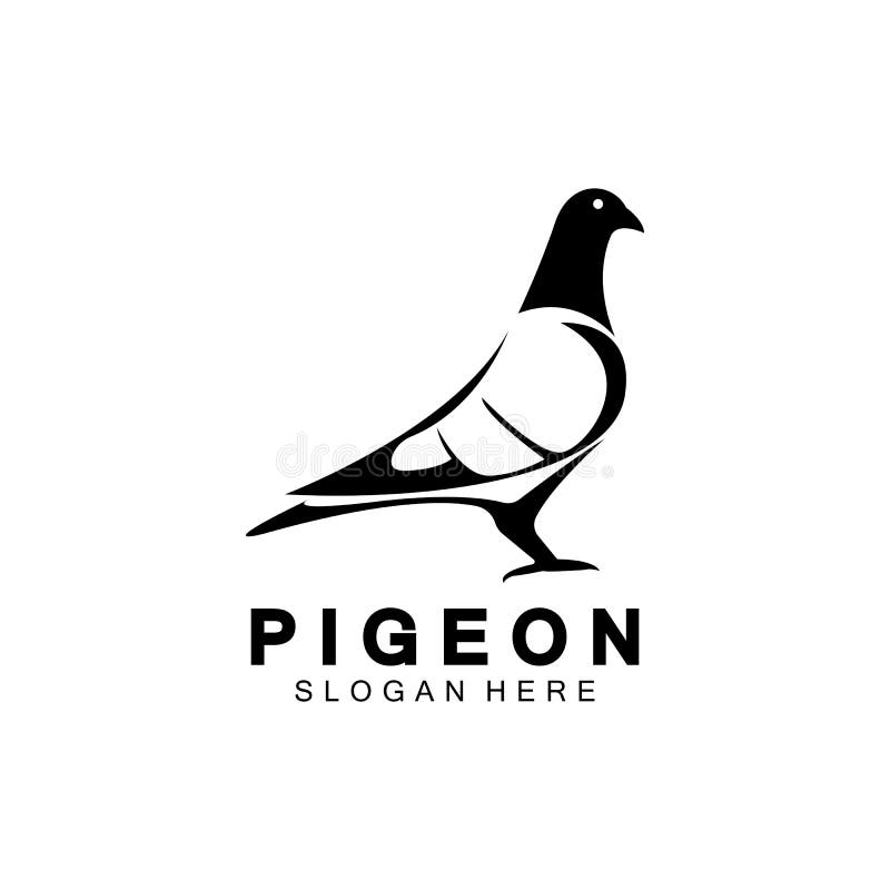 Pigeon Bird Logo Vector Icon Illustration Design Template Stock Vector - Illustration of ...