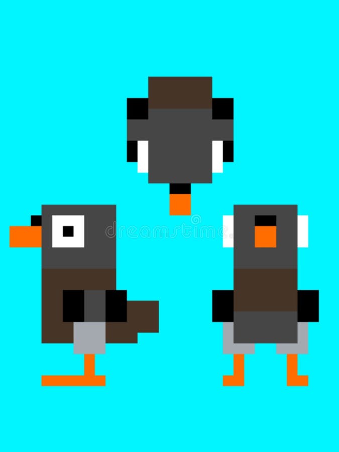 Pixel Pigeon Stock Illustrations – 225 Pixel Pigeon Stock Illustrations ...