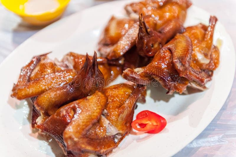 Roasted pigeon wings stock photo. Image of meat, cook - 44114736
