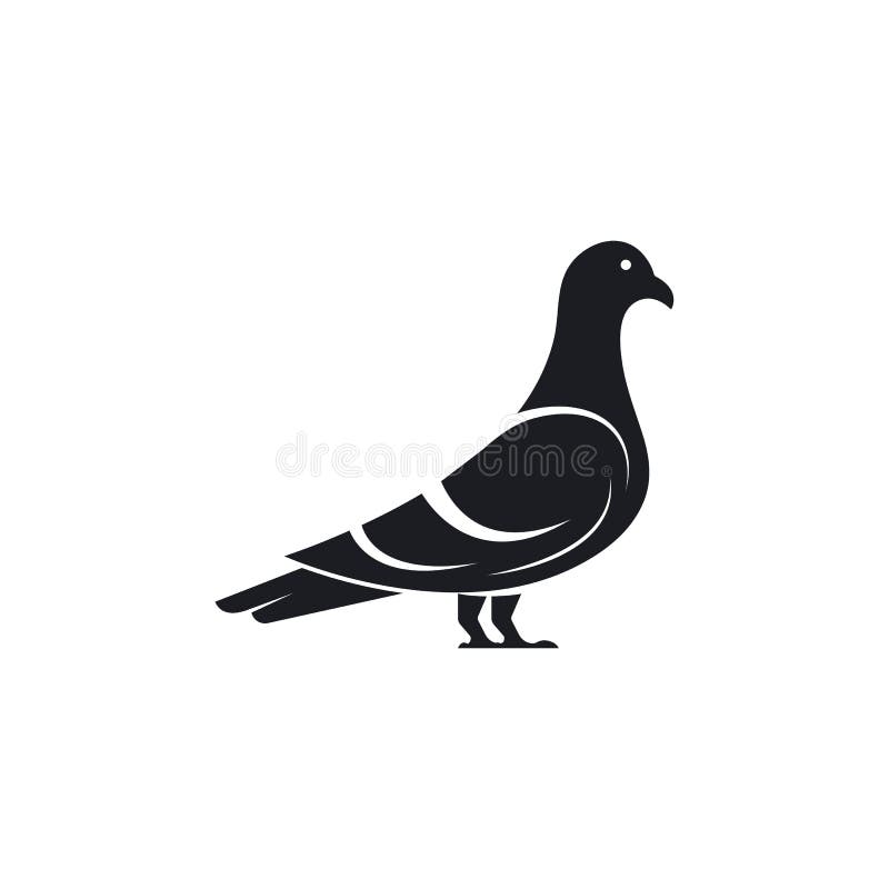 Pigeon Icon Vector Illustration Design Template Stock Vector ...