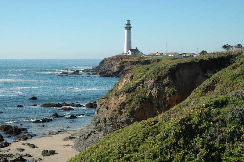 Pigeon Point Lighthouse stock photo. Image of cliffs, rocks - 157638