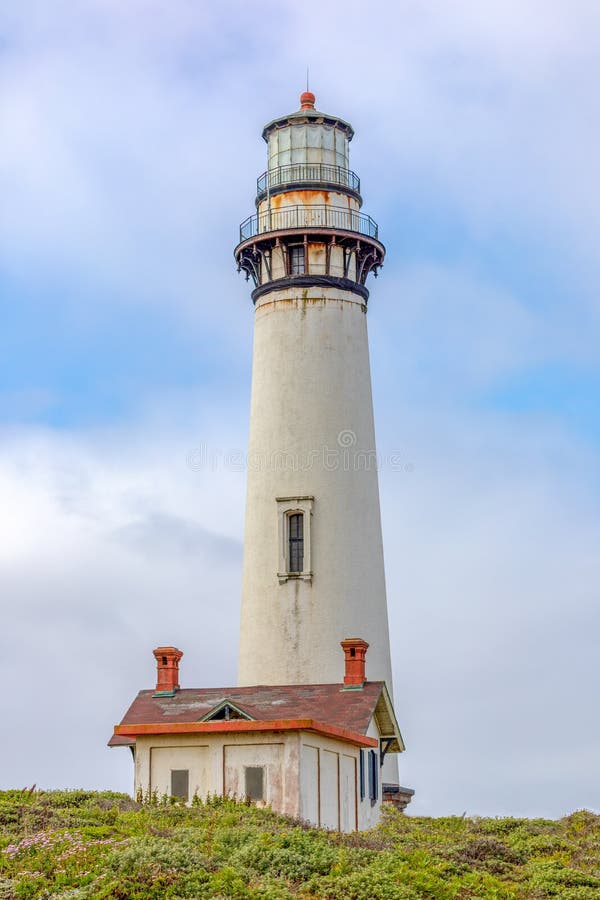 Pigeon Point Lighthouse California Stock Image - Image of coastline ...