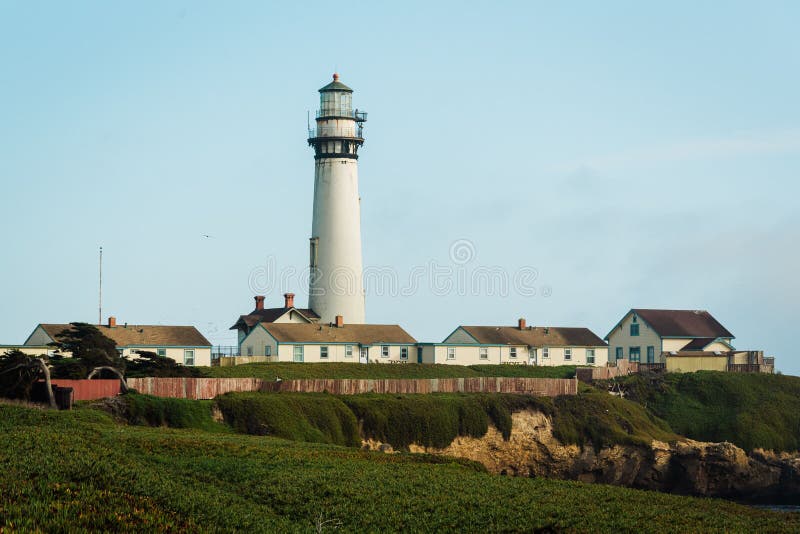 Pigeon Point Lighthouse, in Pescadero, California Stock Image - Image ...