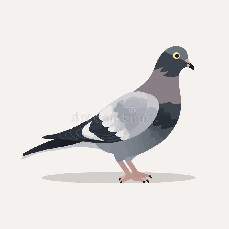 Pigeon Vector Flat Minimalistic Asset Isolated Illustration Stock ...