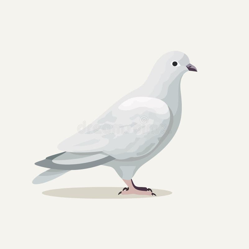Pigeon Vector Flat Minimalistic Asset Isolated Illustration Stock ...