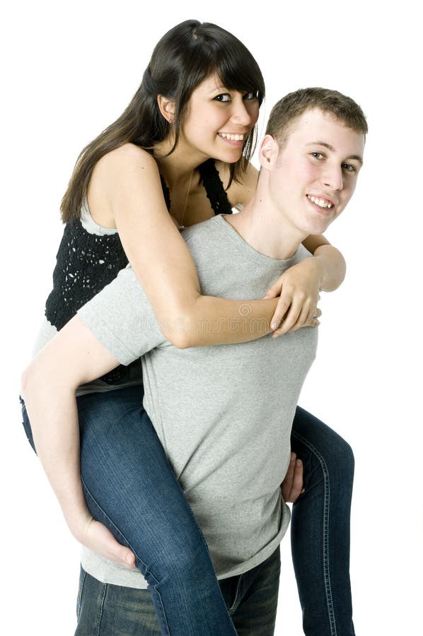 Piggy Back stock image. Image of asian, pretty, male, ride - 4678955