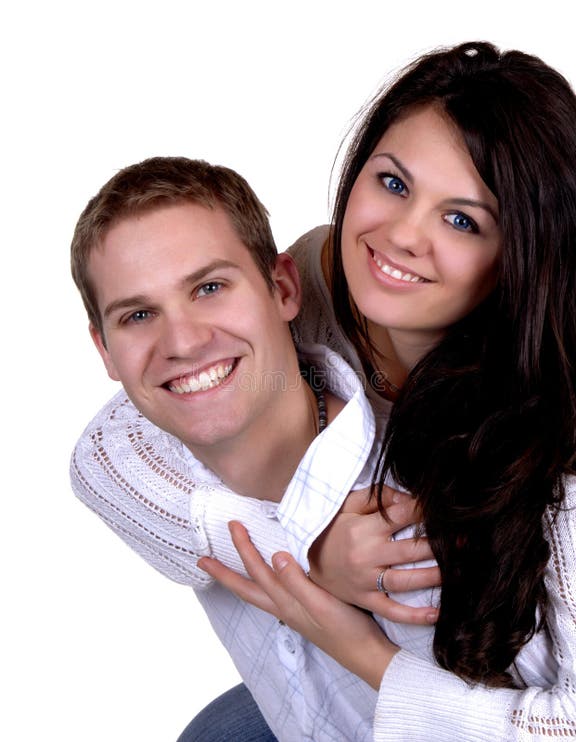 Piggy Back Ride stock image. Image of eyes, fiance, embracing - 1576199