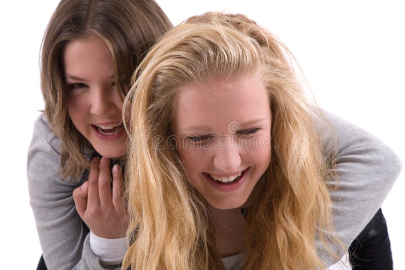 Piggy back ride stock photo. Image of playing, teenage - 3459640
