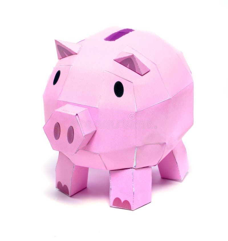 Piggy bank stock image. Image of object, papercraft, bank - 29037831