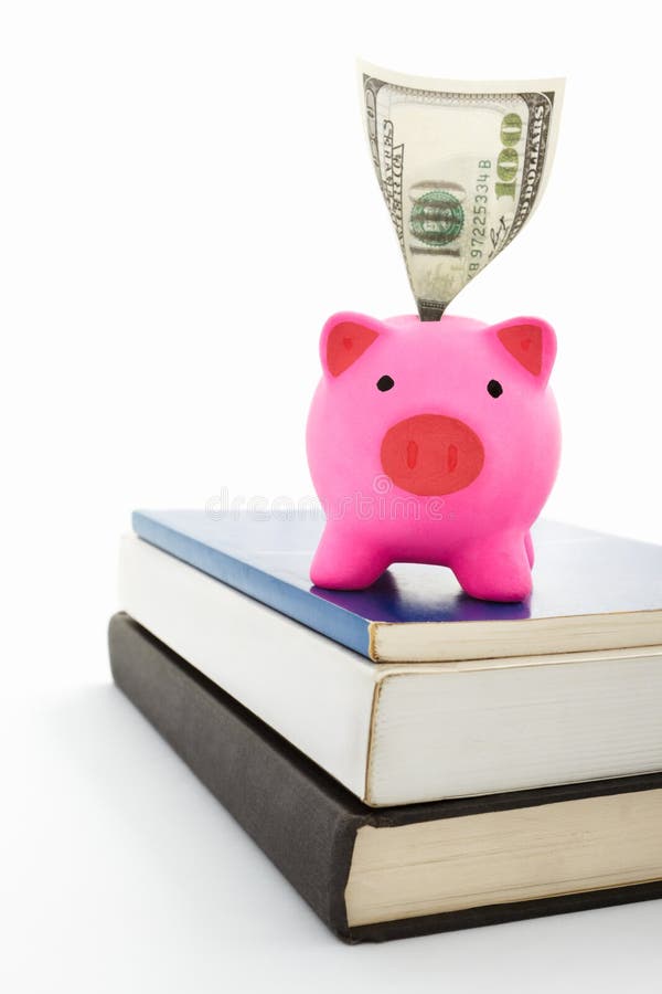 Piggy bank and book stock image. Image of finance, terra - 23738291
