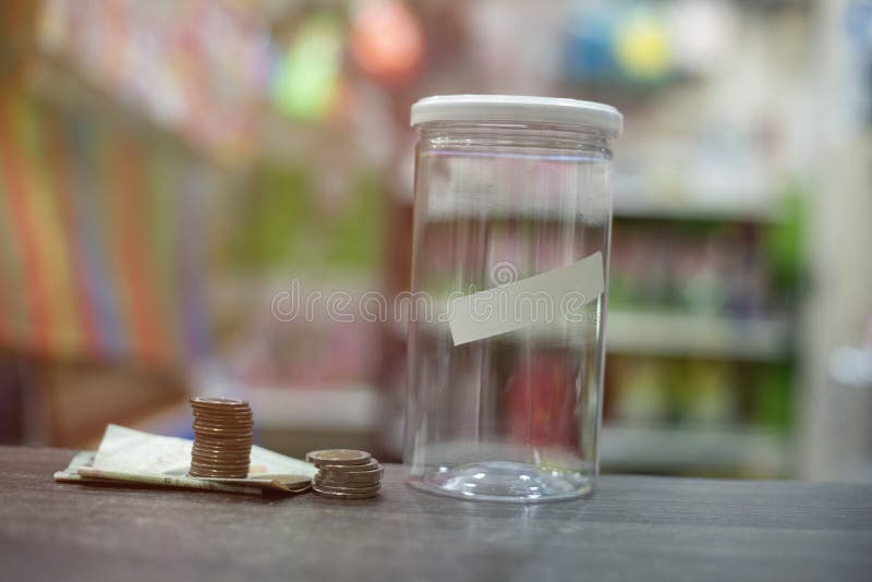 The Piggy Bank is Empty. There is a Sticker for Writing a Message Stock ...