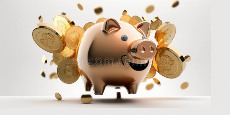 Piggy bank exploding stock image. Image of exploding - 270703529