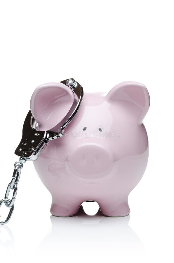 Piggy bank robbery stock photo. Image of piggybank, bank - 35761080