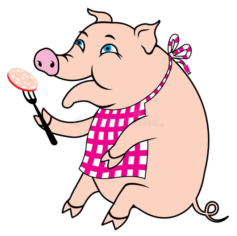 Pigs Eating Stock Illustrations – 261 Pigs Eating Stock Illustrations ...